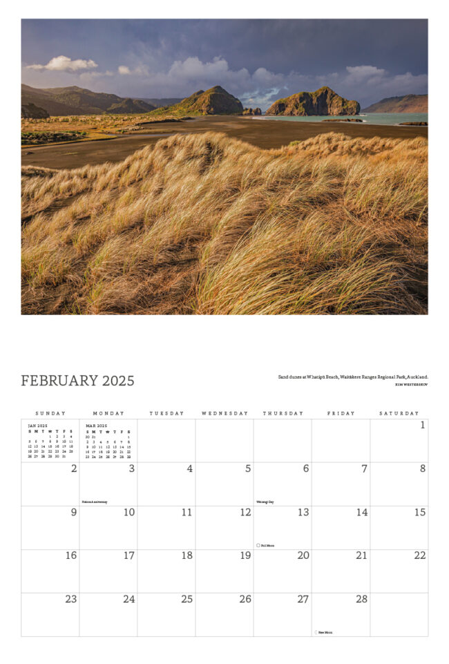 2025 Reflections of New Zealand Calendar - Potton & Burton